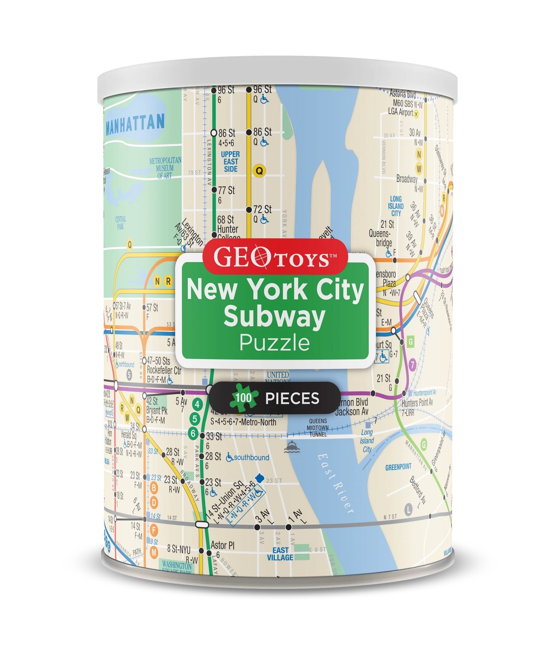New York Subway Magnetic Mini Puzzle (100pc) — Lockwood Shop