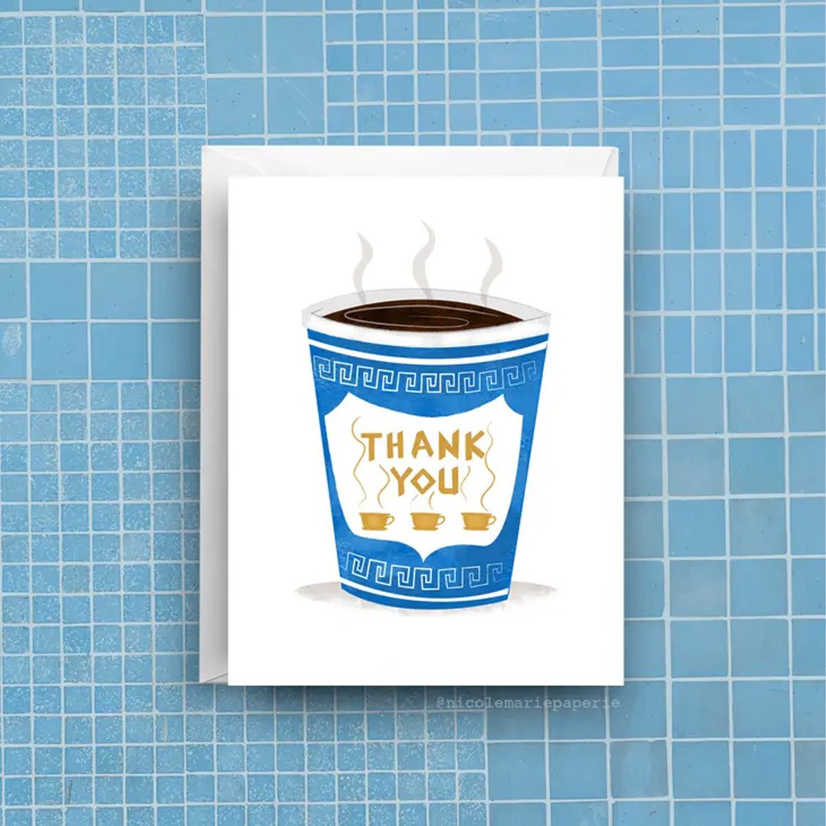Greek Coffee Thank You Card — Lockwood Shop
